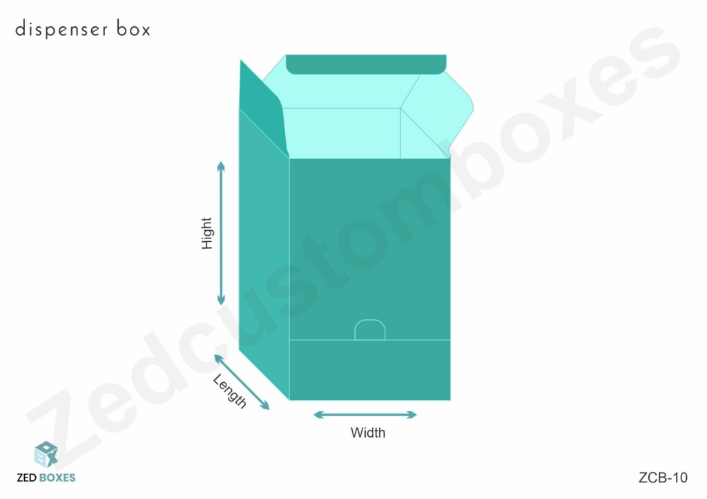 Dispenser Box - Zed Custom Boxes - Custom box manufacturer