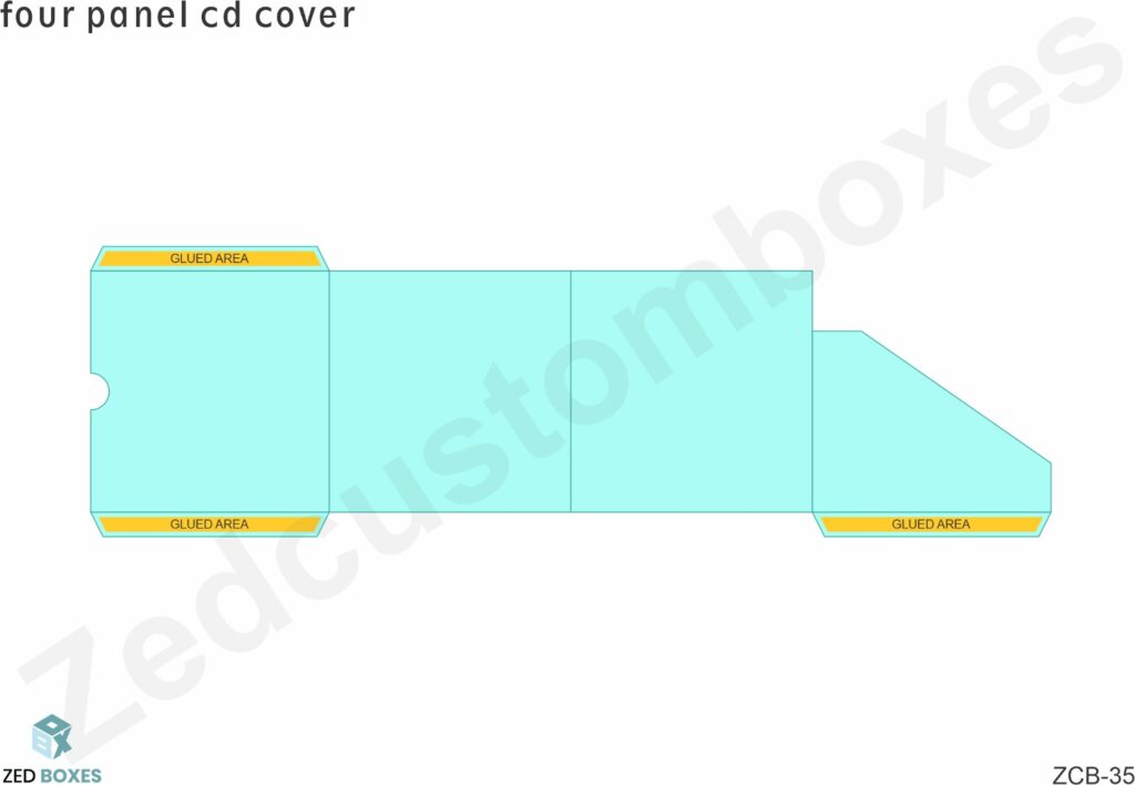 Four Panel CD Cover - Zed Custom Boxes - Custom box manufacturer